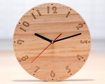 Items similar to Mint shade wall clock, minimalist clock for modern ...