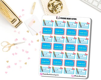 Credit card stickers | Etsy