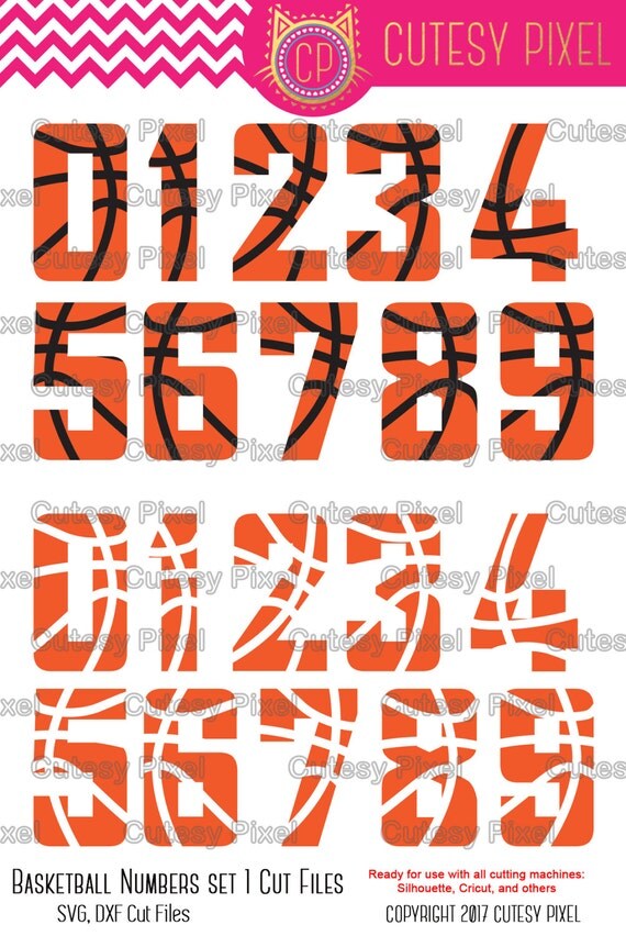 Basketball numbers Svg svg cutting file basketball svg