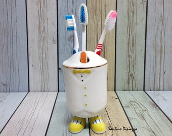 Handmade Unique Walking Cups Mugs and Whimsical by WalkingPottery