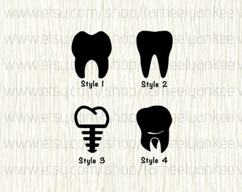 Tooth decal | Etsy