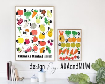 Fruit alphabet | Etsy