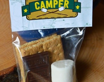 Smores bag toppers | Etsy