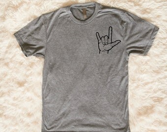 Sign language shirt | Etsy