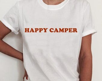 Happy camper shirt | Etsy