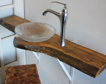 Live edge vanity | Etsy