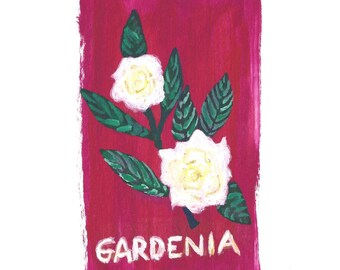 Gardenia print | Etsy
