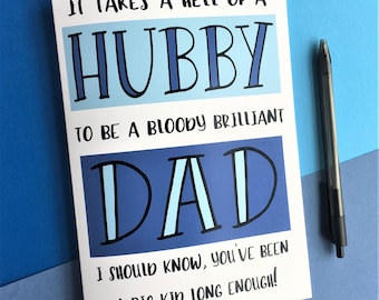 Cute Babies Card Funny Father's Day Card Husband