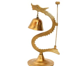 Etched brass bell | Etsy