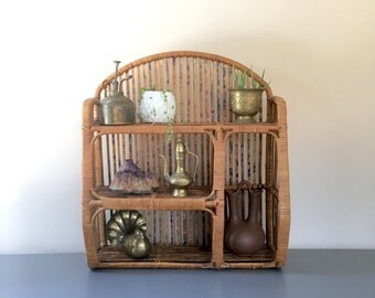 Rattan shelf | Etsy