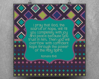 Romans 15 13 | Etsy