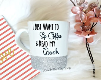 Book lover mug | Etsy