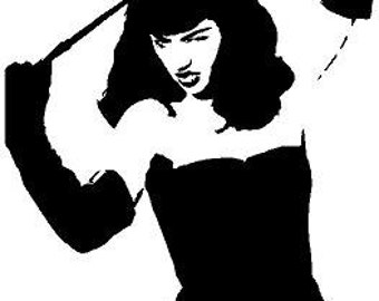 Pinup decal | Etsy