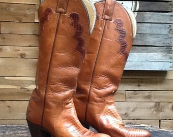 Red cowboy boots | Etsy