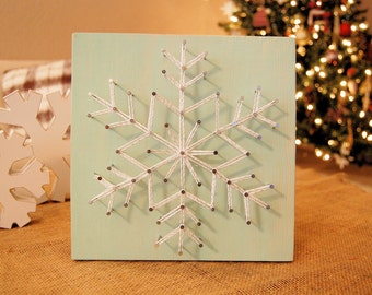 Snowflake string art | Etsy