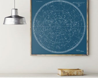 Sterrenkaart poster | Etsy