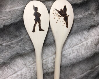 Wood burned spoons | Etsy