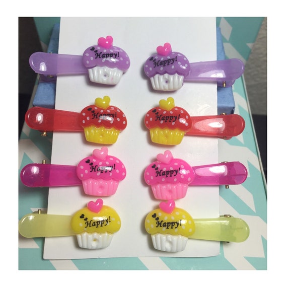 Items similar to Hair clip set, colorful hair clips , alligator hair ...