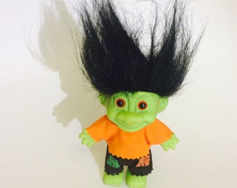 Green hair troll | Etsy