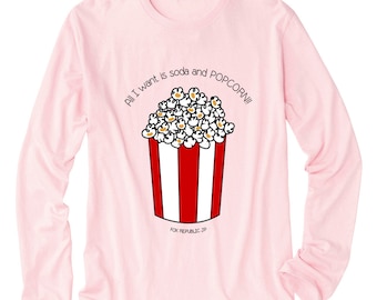 Popcorn shirt | Etsy
