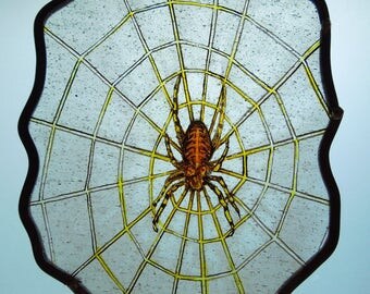 Stained glass spider | Etsy