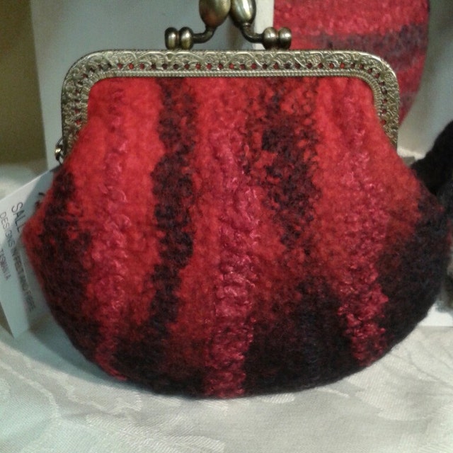 Felted bags scarves brooches pretty purses by Feltedfibres on Etsy
