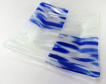 Fused glass plates | Etsy