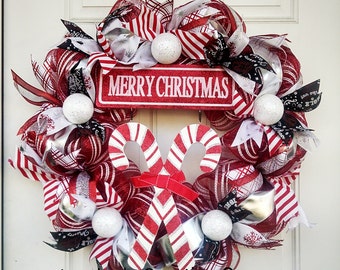 Unique xmas wreath related items | Etsy