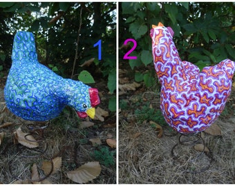 Paper mache chickens | Etsy