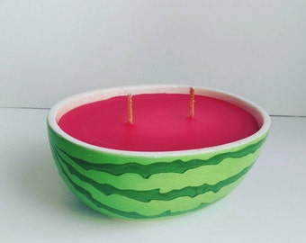 Watermelon candle | Etsy