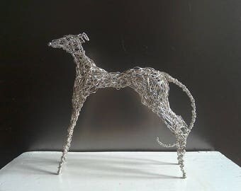 Dog wire sculpture | Etsy