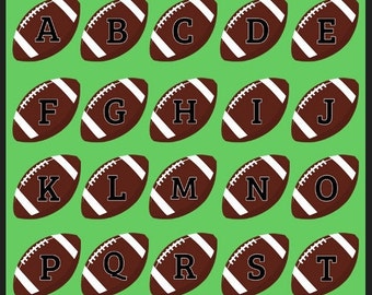 Football alphabet | Etsy