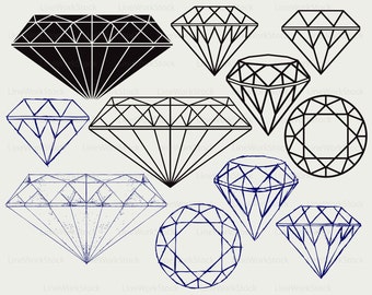 Diamond clipart | Etsy