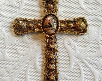 Ornate cross pendant | Etsy