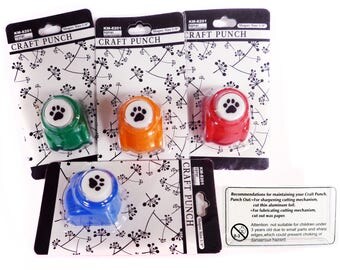 Paw print punch | Etsy