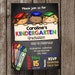 Kindergarten Graduation Invitation Announcement Chalkboard