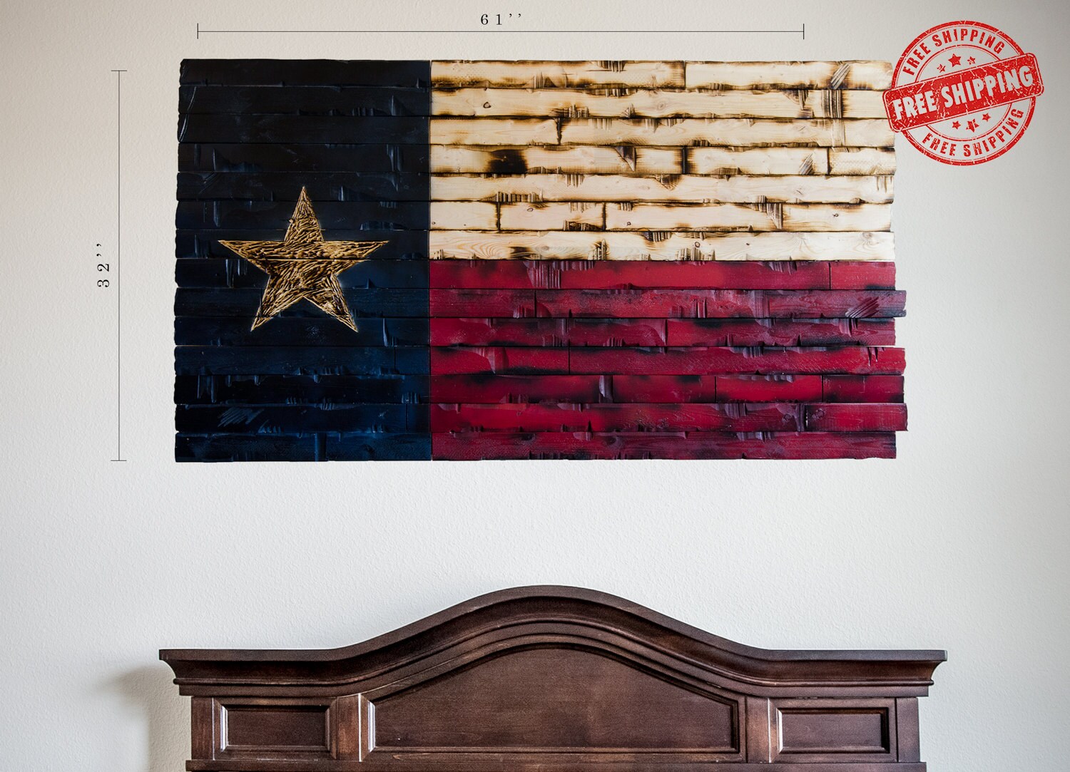 Texas State Flag Rustic Texas flag Texas Flag by LGCYdecor on Etsy