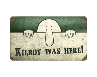 Kilroy was here WWII WW2 Graffiti Vinyl Decal Sticker Made