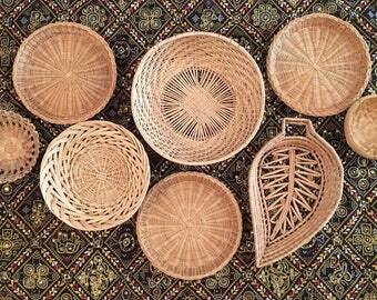 Wicker basket | Etsy