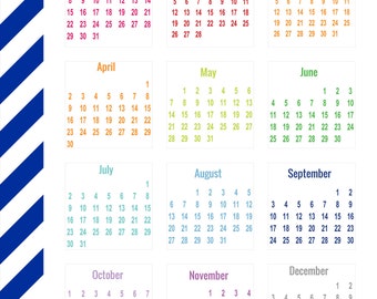 Mini calendar | Etsy