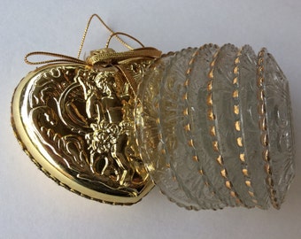 Clear glass coasters | Etsy