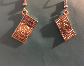 Money earrings | Etsy