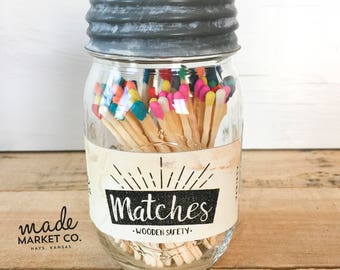 Jar of matches | Etsy