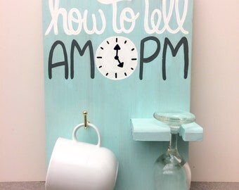 Am pm sign | Etsy