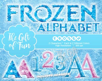 Frozen alphabet | Etsy