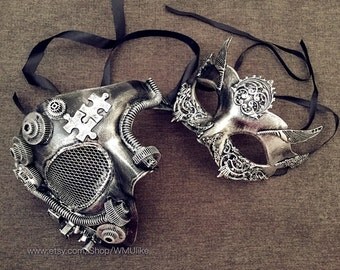 Masquerade mask pair | Etsy
