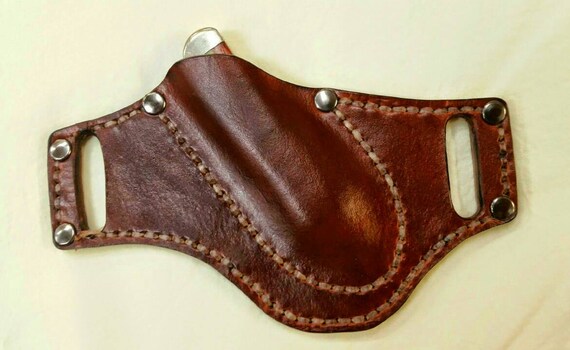 Leather Pancake Knife Sheath
