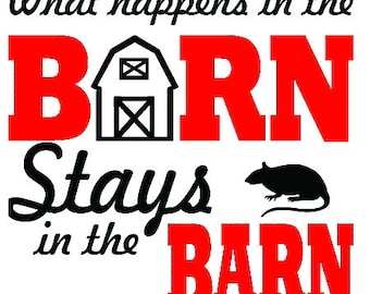 Barn vinyl decal | Etsy