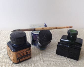 Vintage ink bottle | Etsy