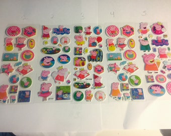 Peppa pig stickers | Etsy